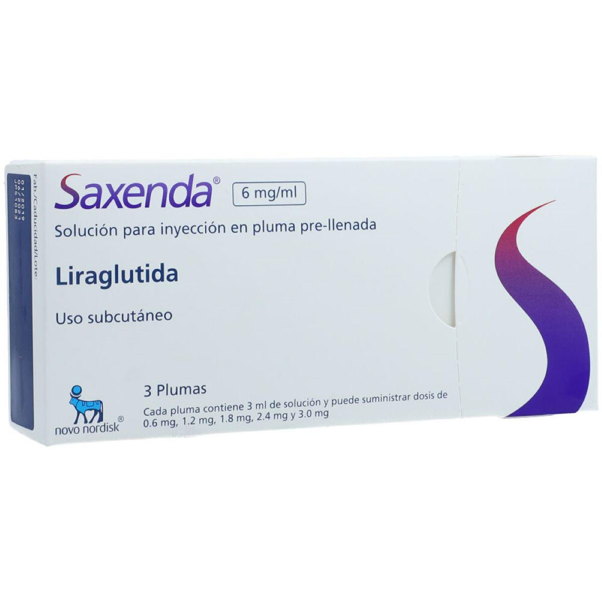 Saxenda Liraglutida 6 Mg/ml Solucion Inyectable X 3 Jeringas Prellenadas
