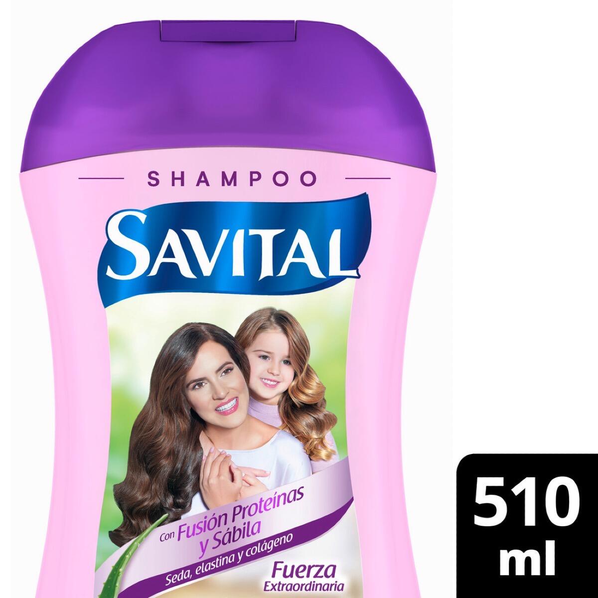 Shampoo Savital Fusion Proteinas Y Sabila Frasco X 510 Ml