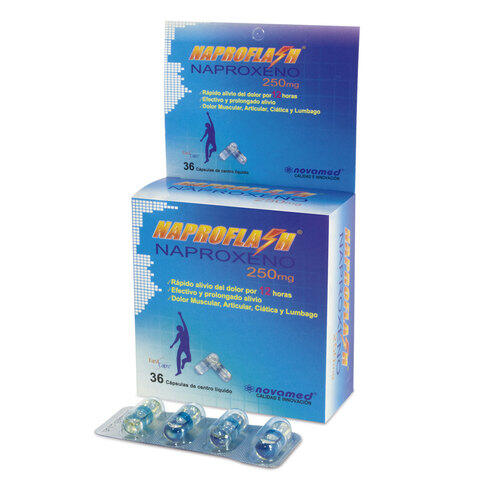 Naproflash 250 Mg Caja X 36 Capsulas