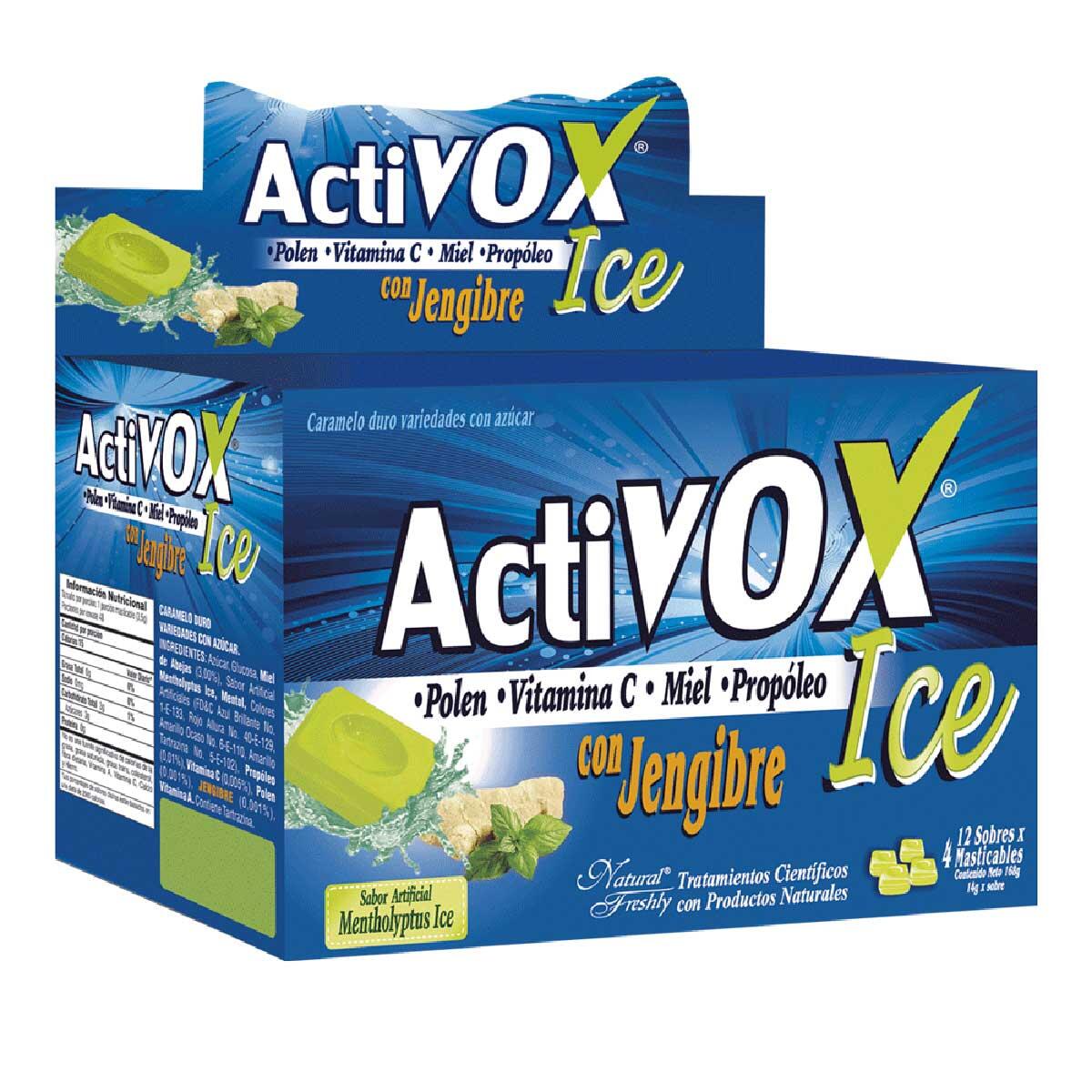 Activox Ice X 12 Sobres X 4 Pastillas C/u