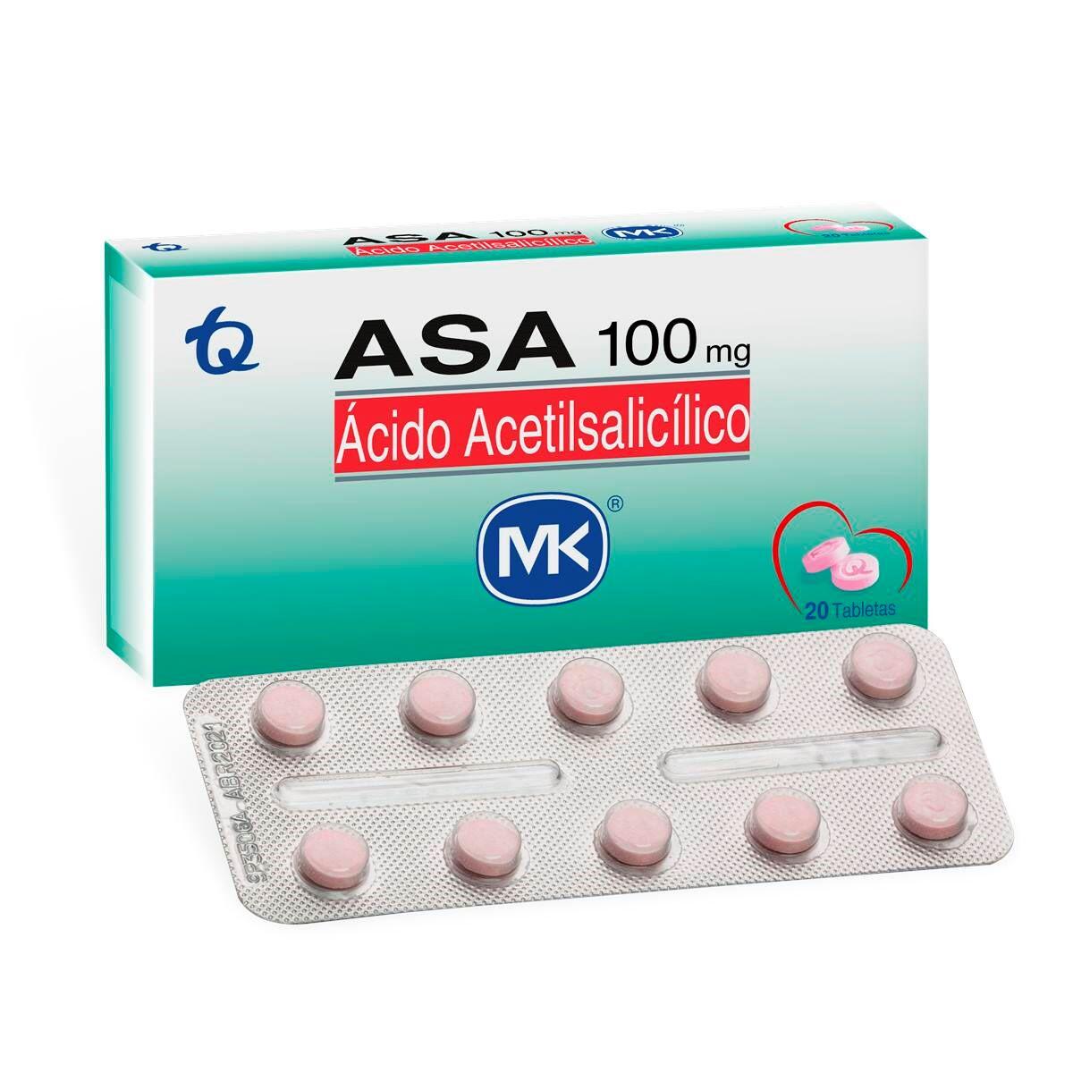 Asa 100 Mg Caja X 20 Tabl