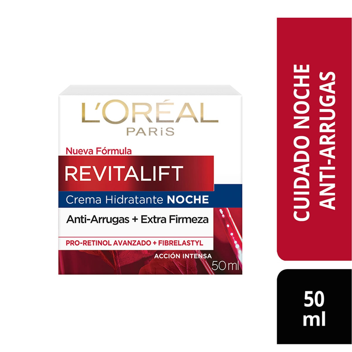L'Oreal Revitalift Crema Clásica Hidratante Noche Frasco x 50 Ml ...