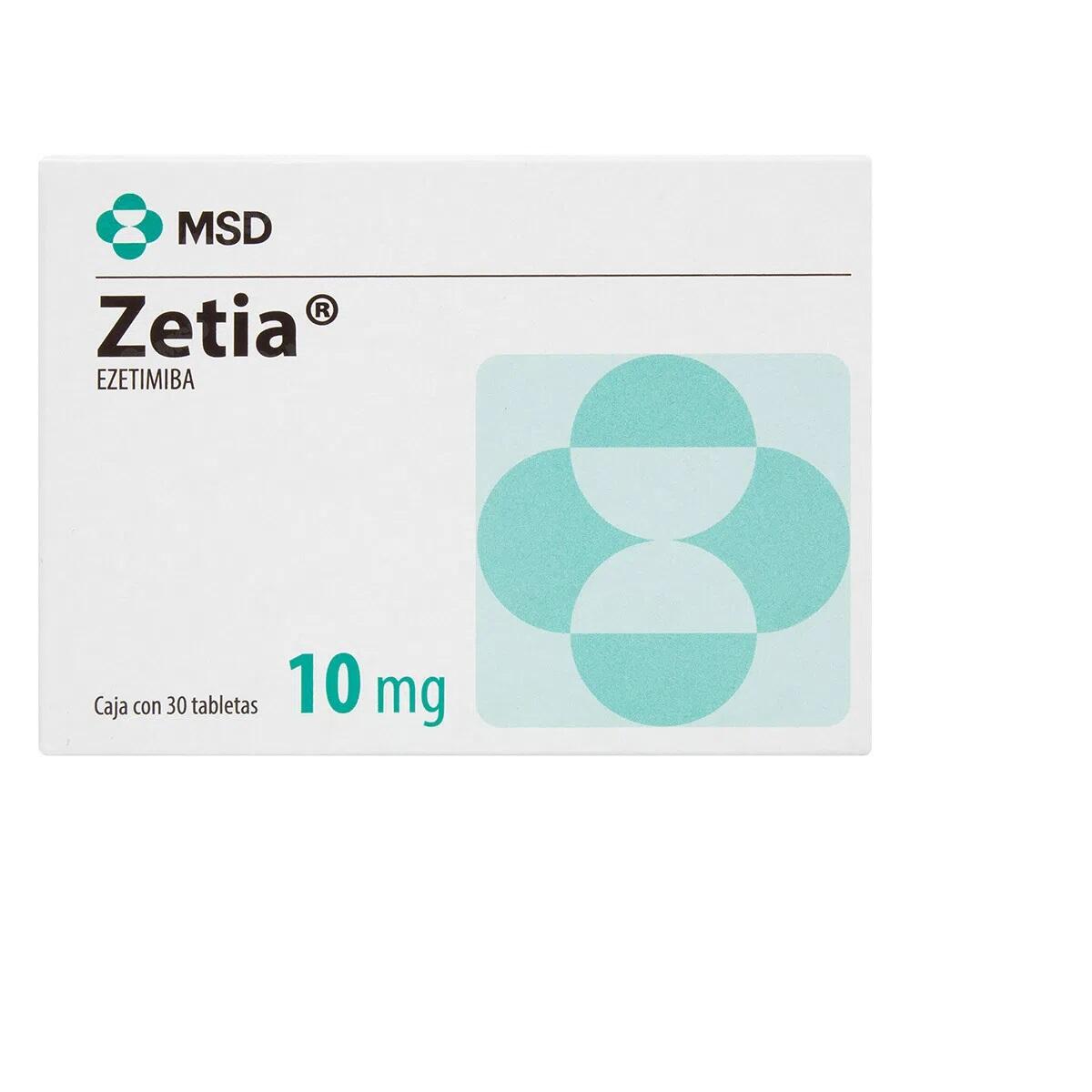 ZETIA 10 MG CAJA X 30 TABL