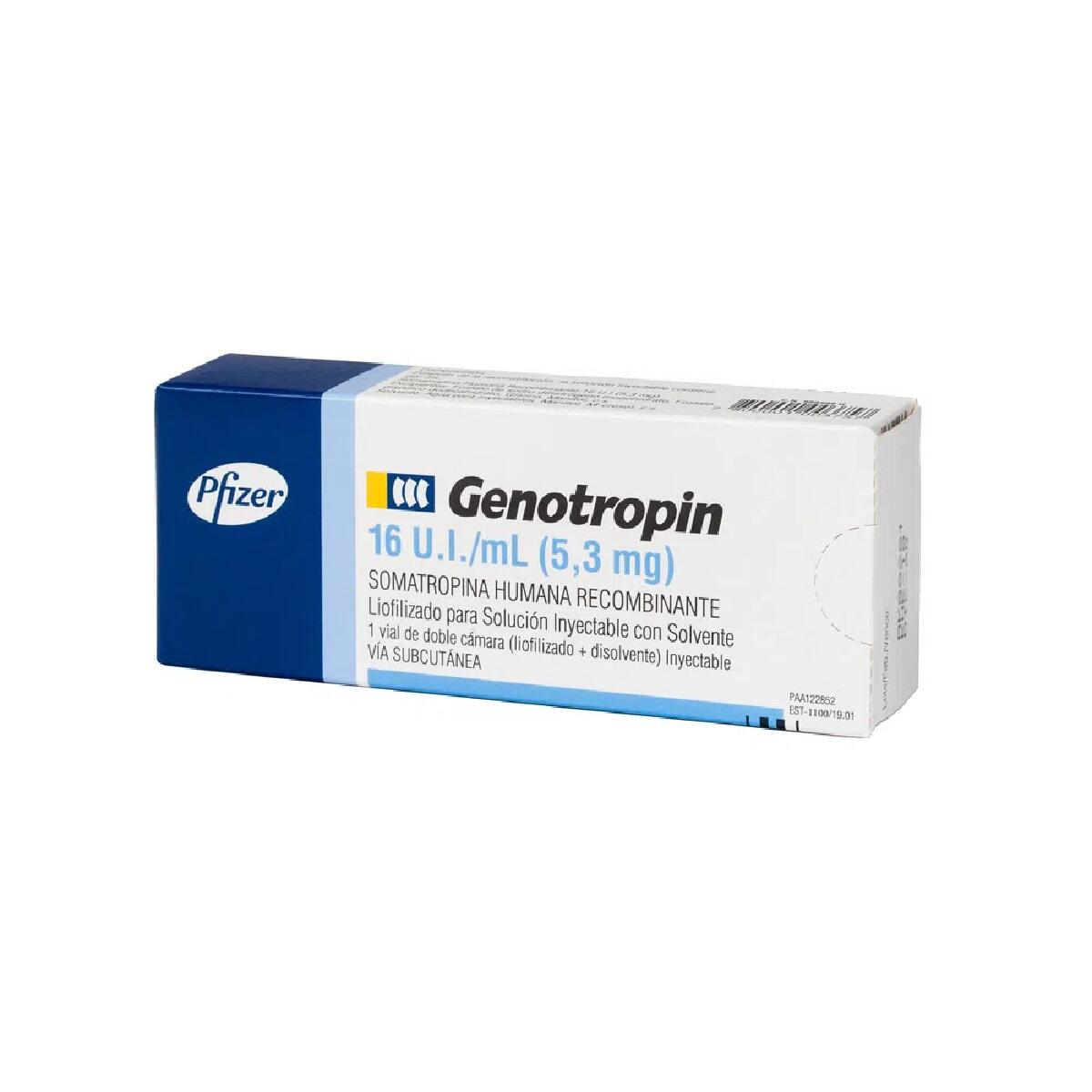 GENOTROPIN 5.3 MG/16 UI CAJA X 1 AMP