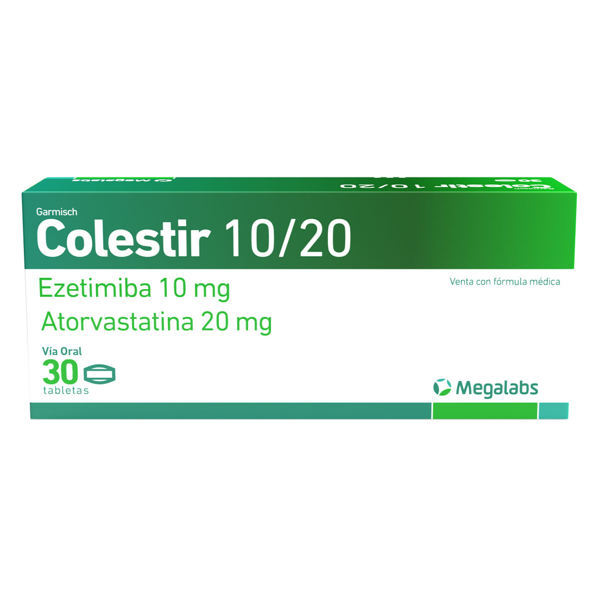 Colestir Ezetimiba/atorvastatina 10 Mg/20 Mg X 30 Tabl