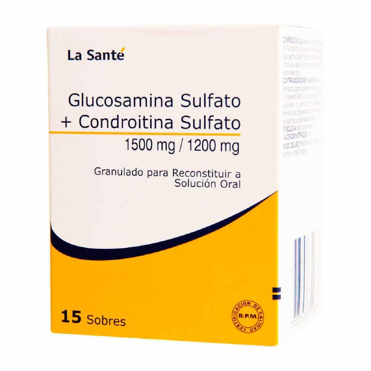 Glucosamina + Condroitina Caja X 15 Sobres