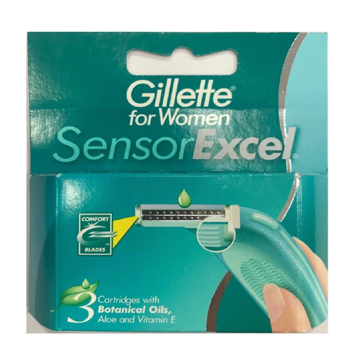 Repuesto Maquina Afeitar Gillette Sensor Excel For Women X 3 Und