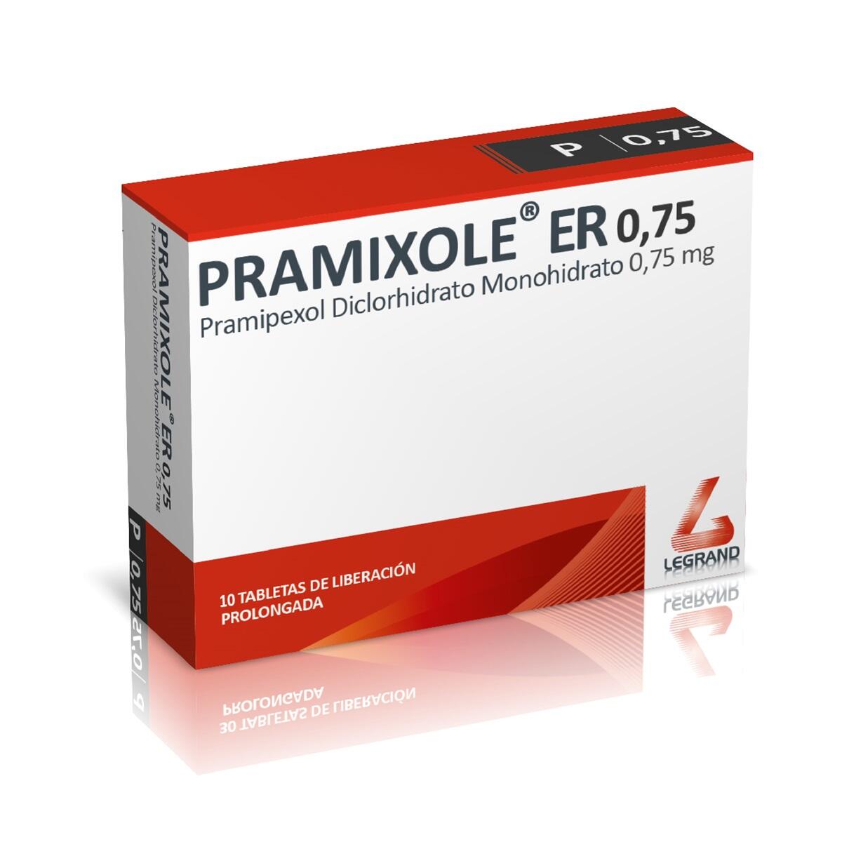 Pramixole Er Pramipexol 0.75 Mg X 10 Tab