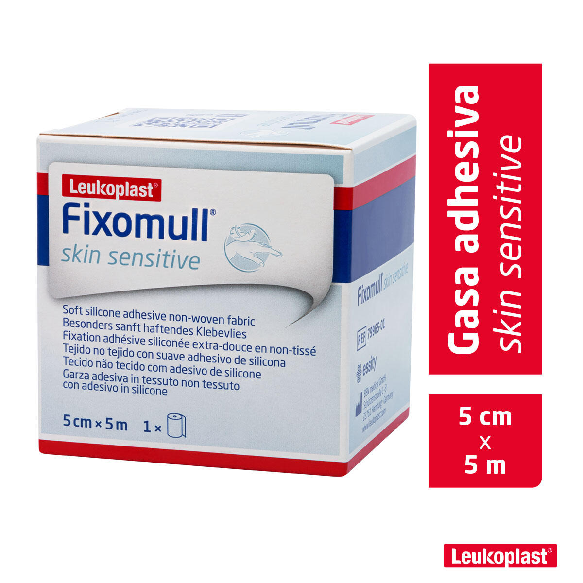 Fixomull Skin Sensitive 5 Cm X 5 Mt X 1 Rollo
