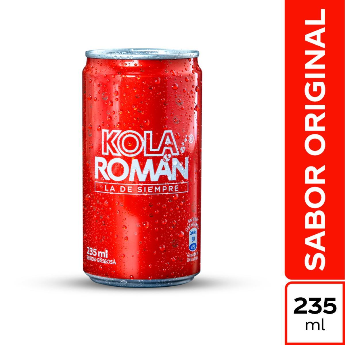 GASEOSA KOLA ROMAN MINI LATA X 237 ML