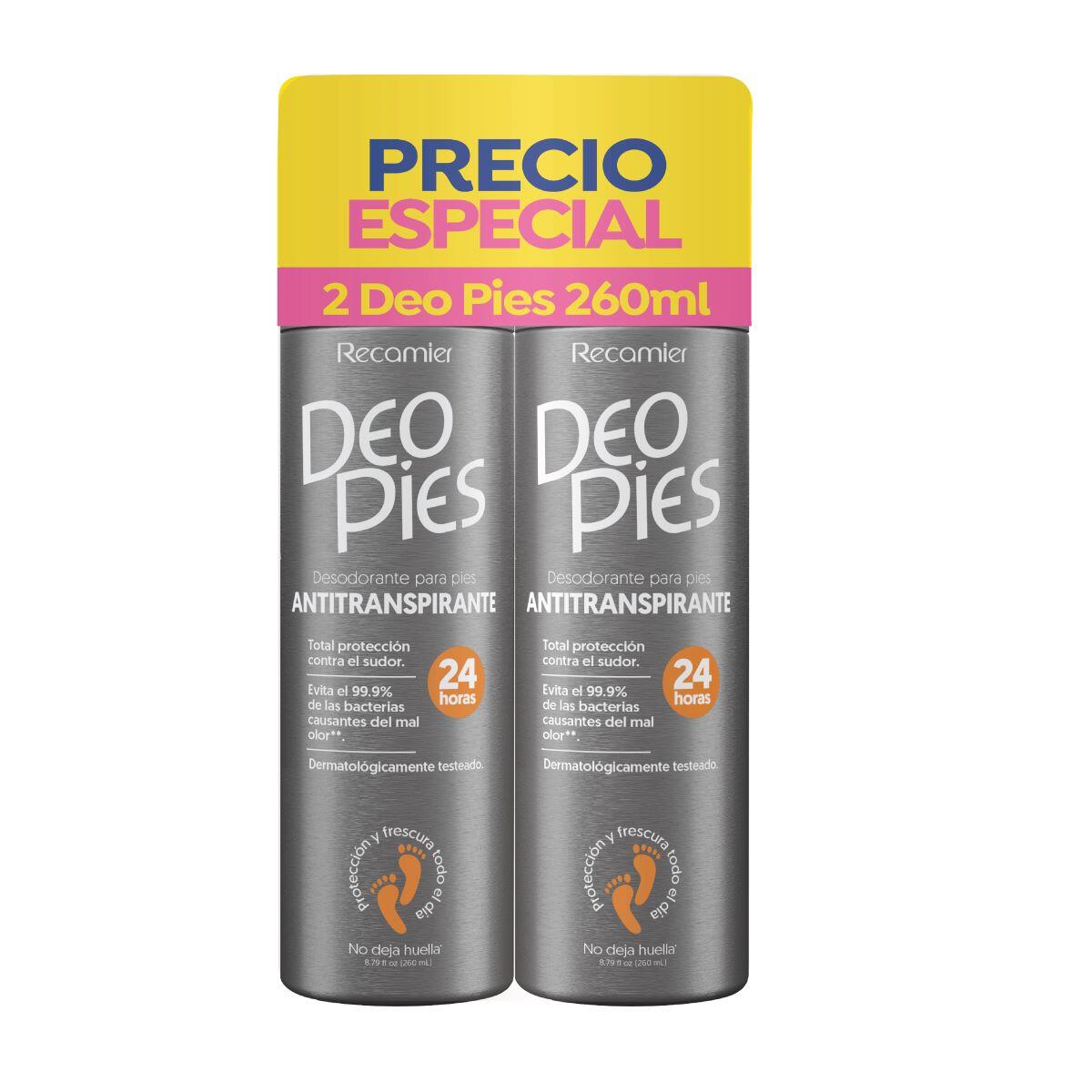 DEO-PIES SPRAY ANTITRANSPIRANTE LATA X 260 ML DUO AHORRE 20%