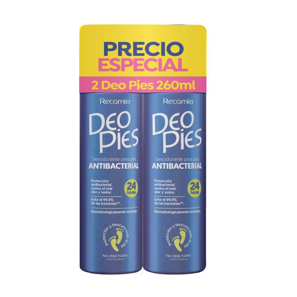 DEO-PIES SPRAY ANTIBACTERIAL LATA X 260 ML DUO AHORRE 20%