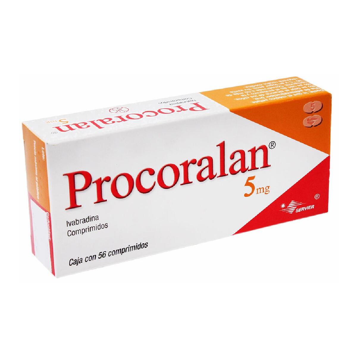 PROCORALAN 5 MG CAJA X 56 TABL