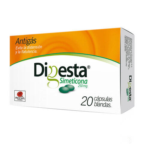 DIGESTA 250 MG CAJA X 20 CAP - TuDrogueríaVirtual.com