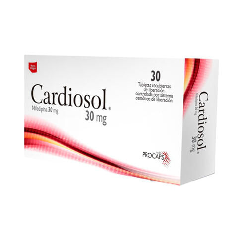 CARDIOSOL 30 MG CAJA X 30 TAB