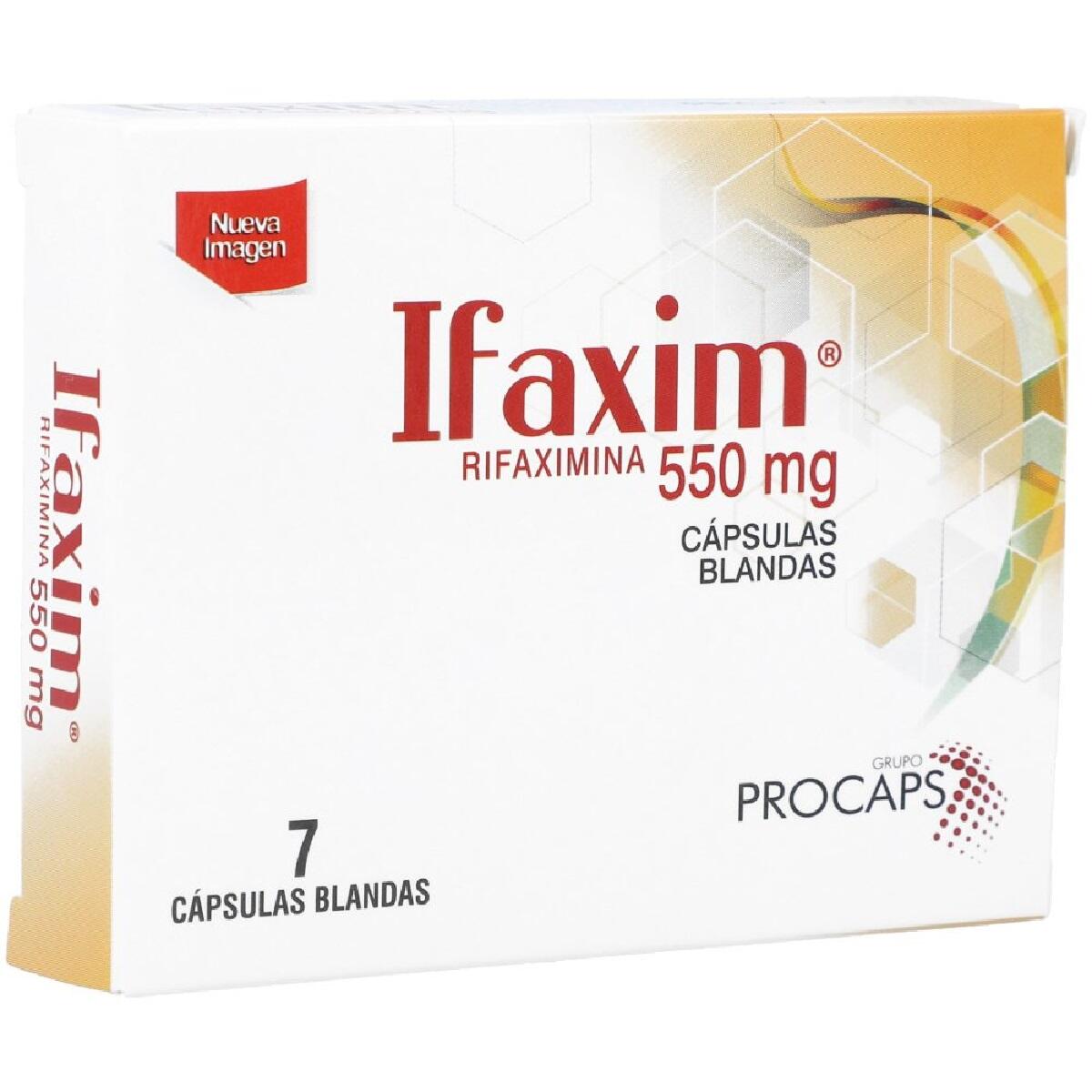IFAXIM 550 MG CAJA X 7 CAP