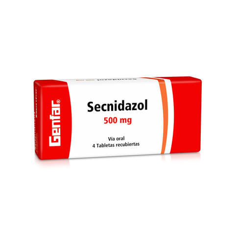 SECNIDAZOL 500 MG CAJA X 4 TABL