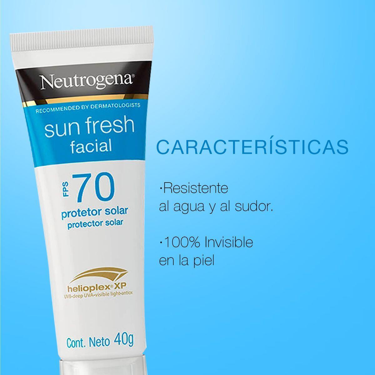 Protector Solar Neutrogena Sun Fresh Facial Spf 70 X 40 Gr