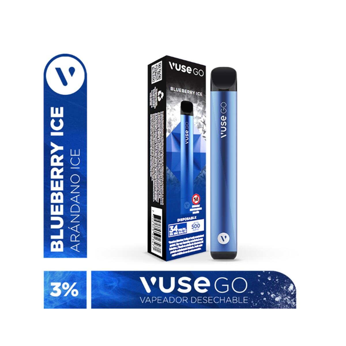 Vapeador Vuse Go Blueberry Ice 3% X 500 Puffs