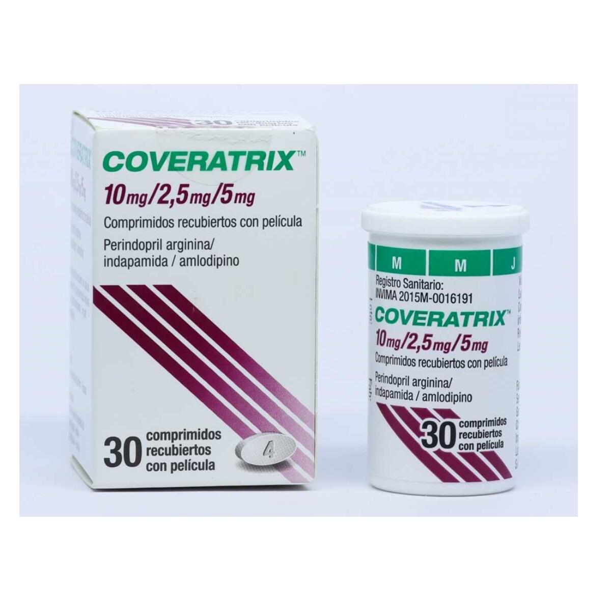 Coveratrix Perindopril/indapamida/amlodipino 10/2.5/5 Mg X 30 Tabl