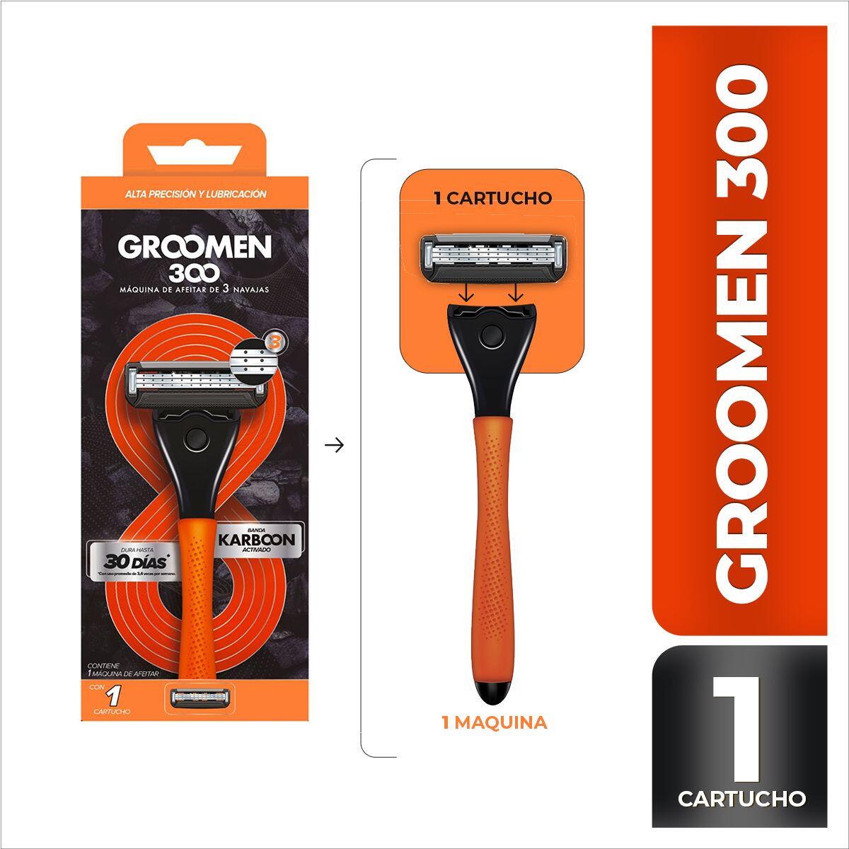 Maquina Afeitar Groomen 300 Con 1 Cartucho