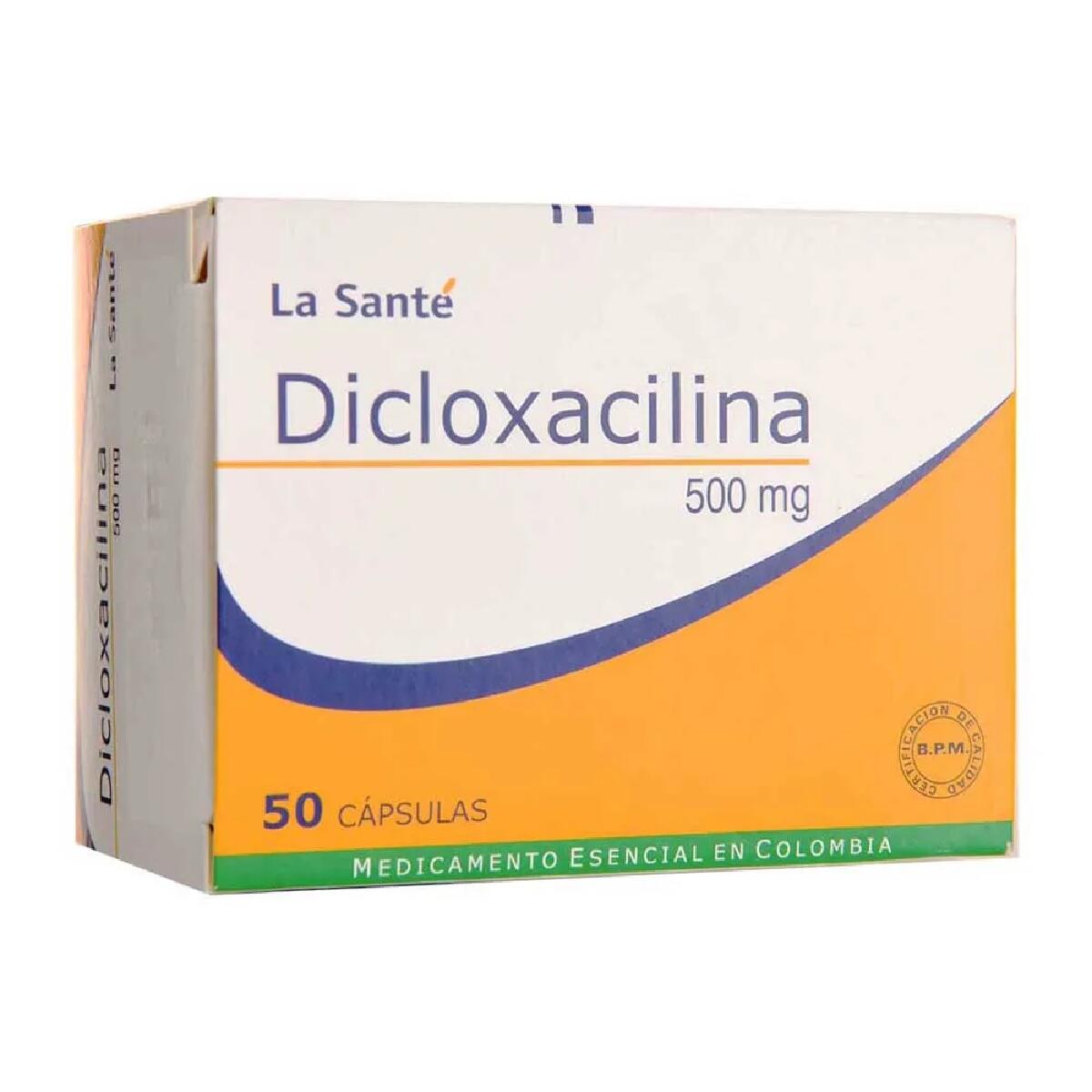 Dicloxacilina 500 Mg X 50 Cap