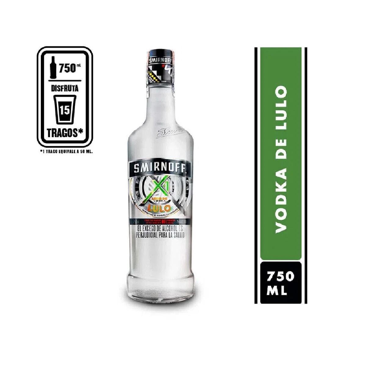 VODKA SMIRNOFF X1 LULO BOT X 750 ML