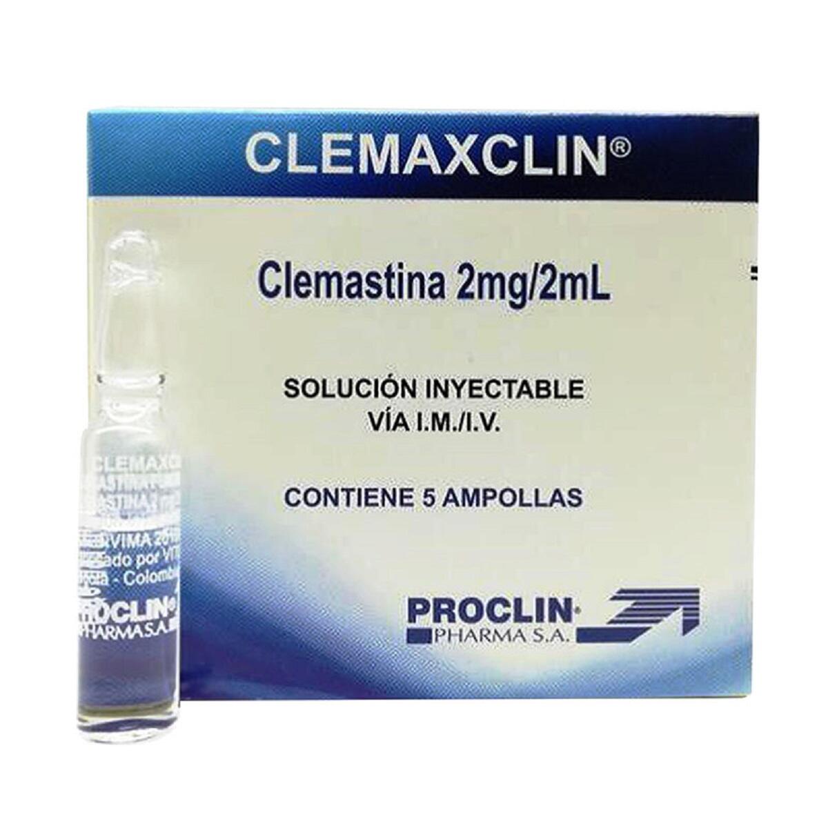 CLEMAXCLIN 2MG/2 ML CAJA X 5 AMP