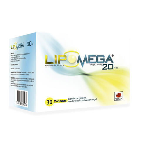 Compra Lipomega 20 Caja X 30 Cápsulas | TDV