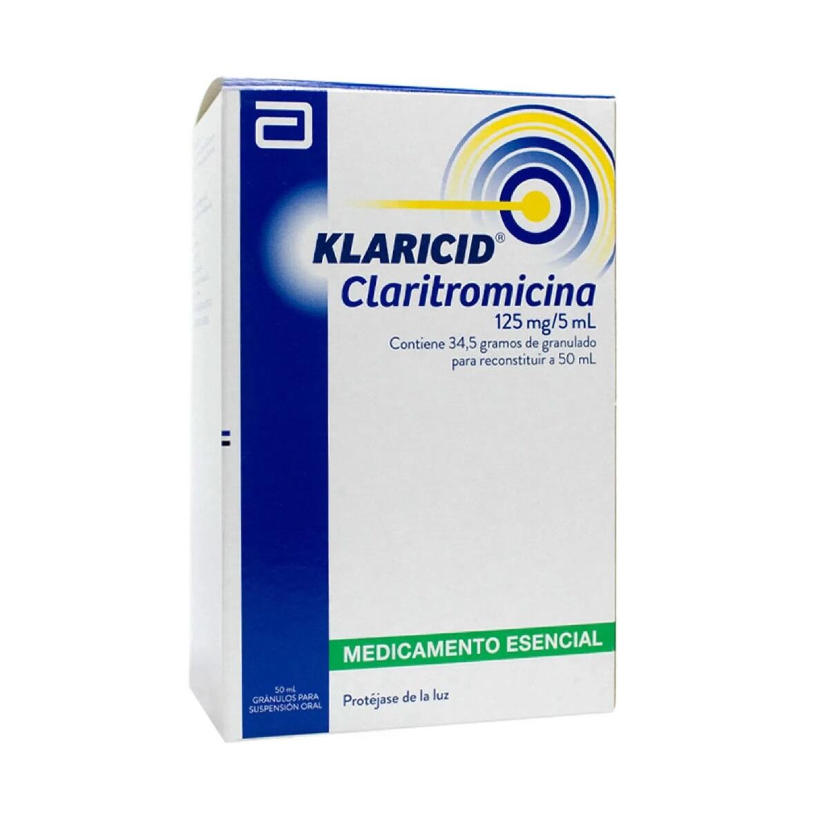 KLARICID 125 MG SUSPENSION FRASCO X 50 ML