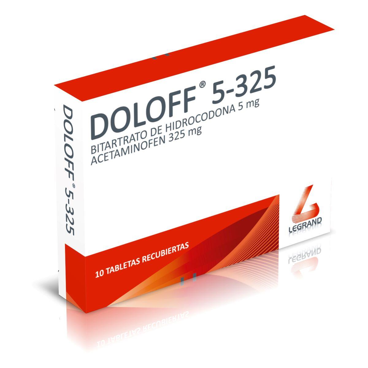DOLOFF 5/325 MG X 10 TABL