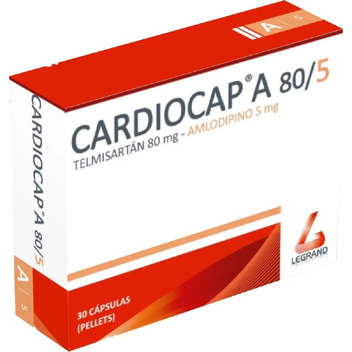 CARDIOCAP A 80/ 5 MG CAJA X 30 TABL