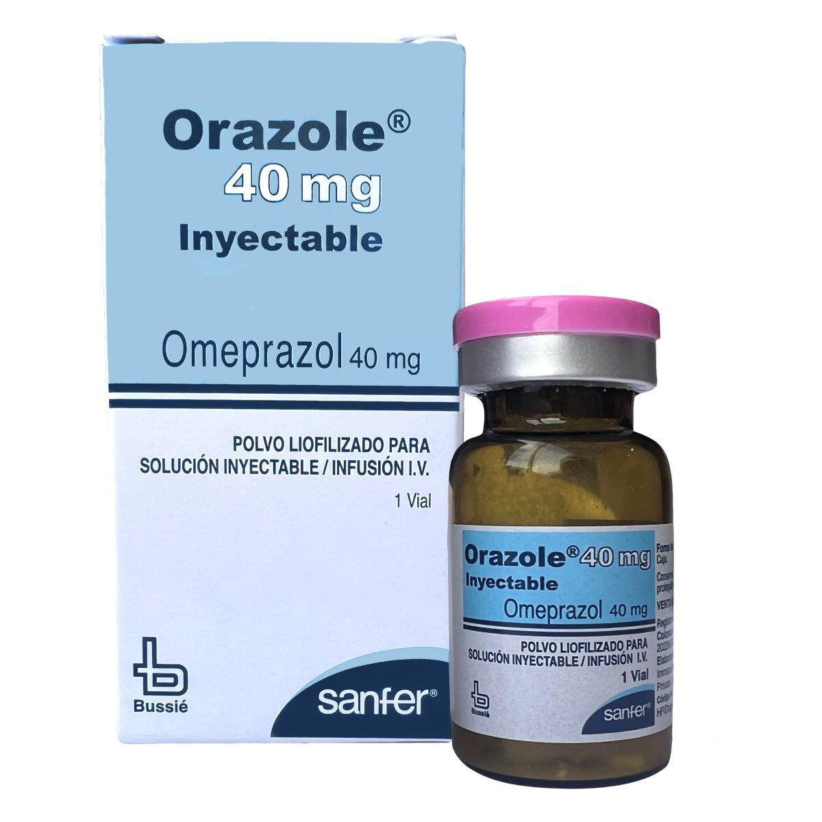 ORAZOLE 40 MG CAJA X 1 AMP