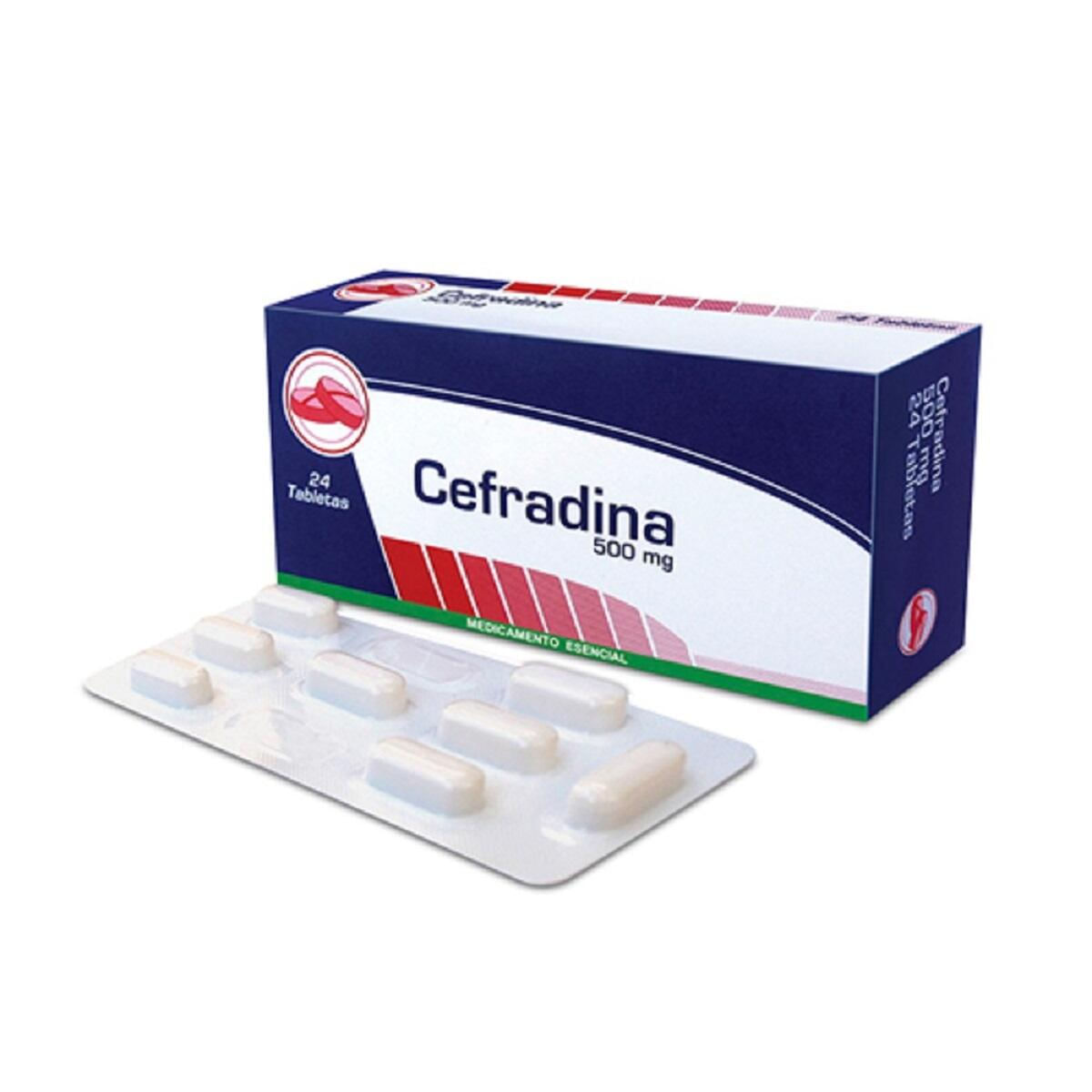 CEFRADINA 500 MG CAJA X 24 TABL