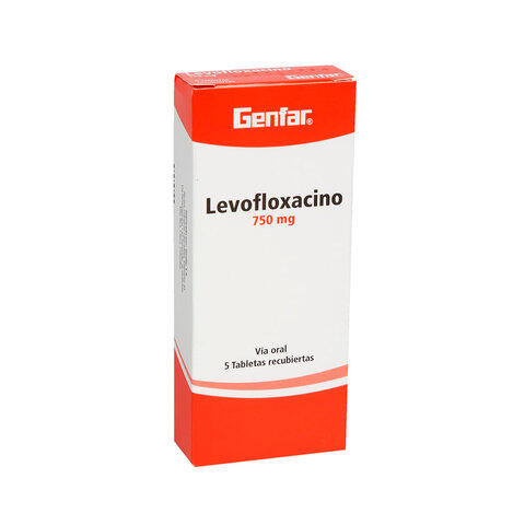 LEVOFLOXACINO 750 MG CAJA X 5 TABL
