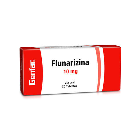 FLUNARIZINA 10 MG CAJA X 30 TABL - TuDrogueríaVirtual.com