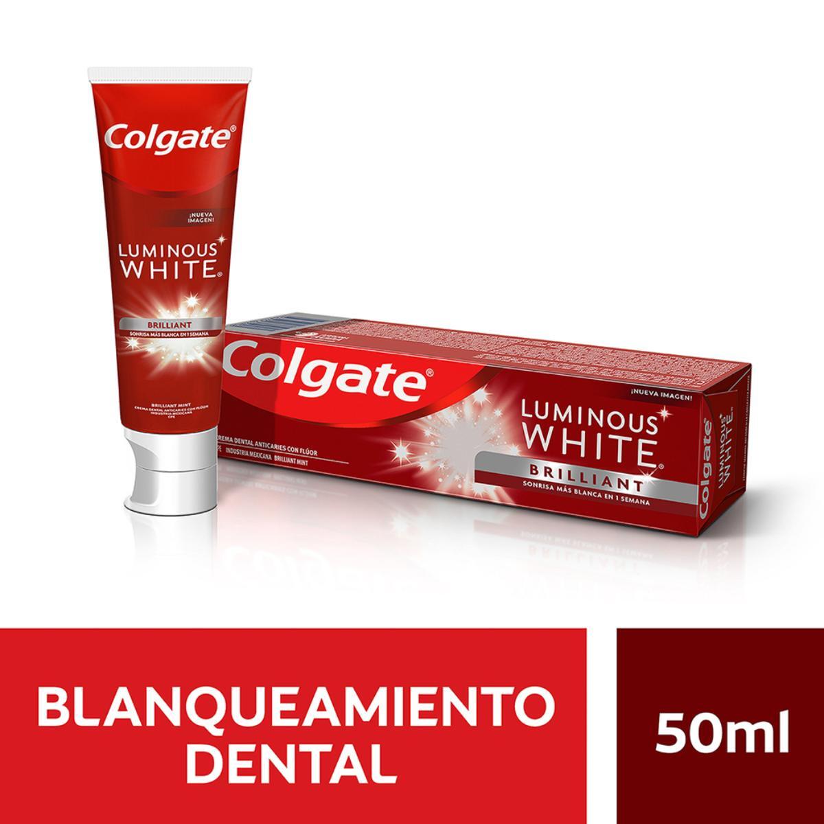 CREMA DENTAL COLGATE LUMINOUS WHITE BRILLIANT TUBO X 50 ML