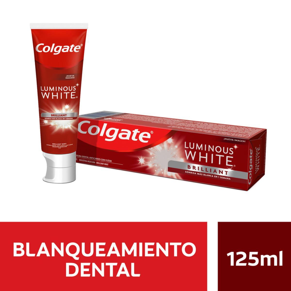 CREMA DENTAL COLGATE LUMINOUS WHITE TUBO X 125 ML