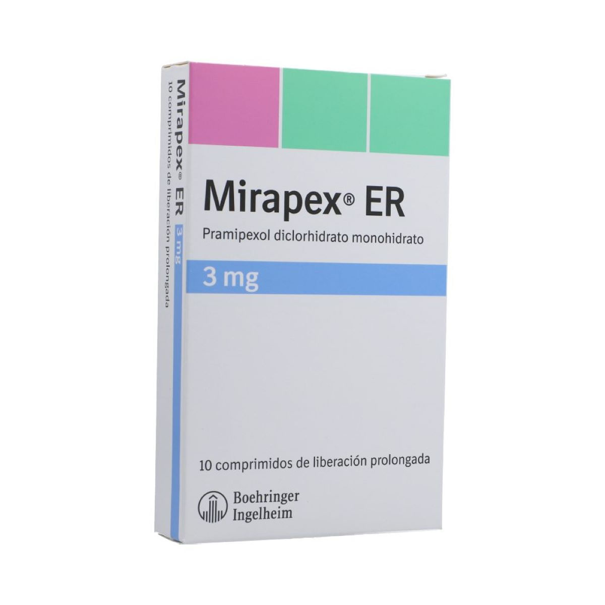 MIRAPEX ER 3 MG CAJA X 10 COMP