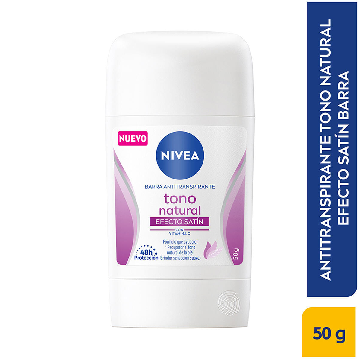 DESODORANTE NIVEA BARRA ACLARADO EFECTO SATIN WOMEN FRASCO X 50 GR
