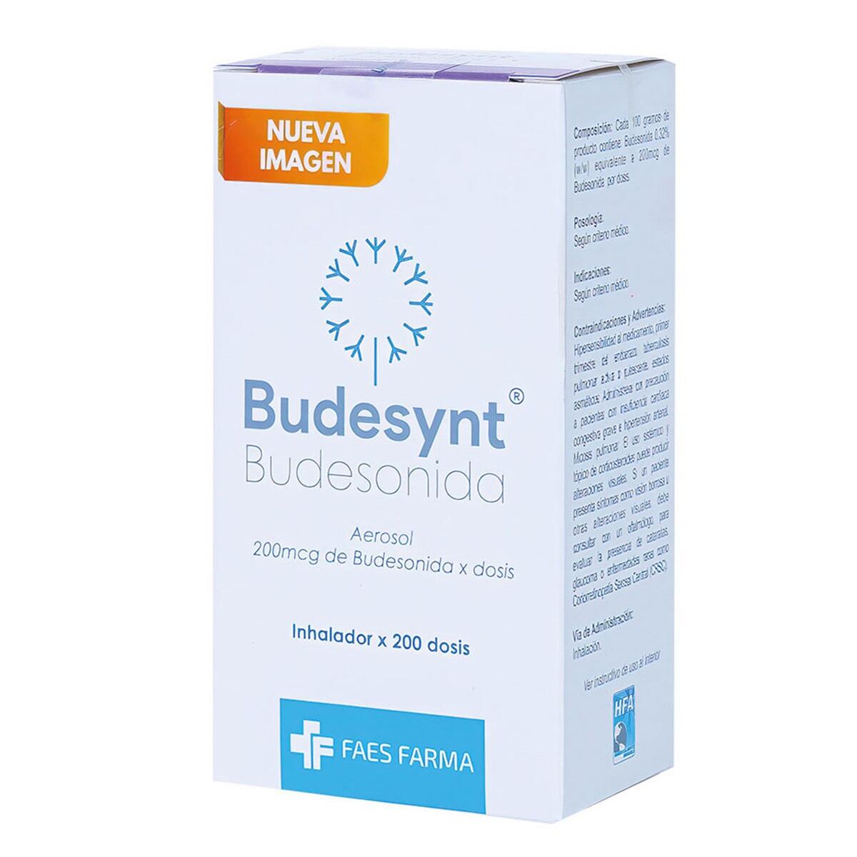 BUDESYNT 200 MCG (BUDESONIDA) INHALADOR BUCAL FRASCO X 200 DOSIS