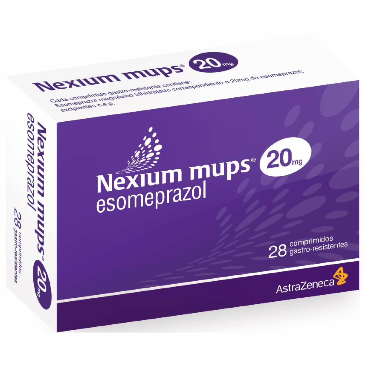 NEXIUM MUPS 20 MG CAJA X 28 TABL