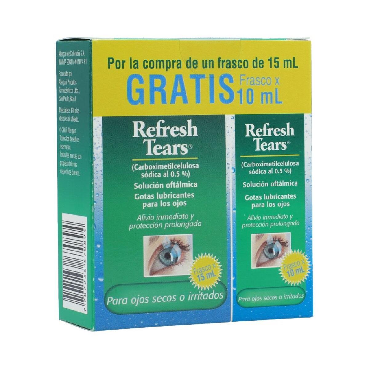 REFRESH TEARS DUO PACK FRASCO X 15 ML GRATIS X 10 ML