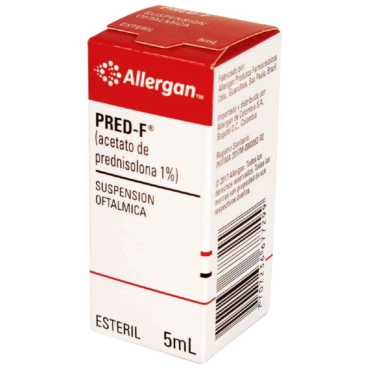 PRED-F SOLUCION OFTAL FRASCO X 5 ML