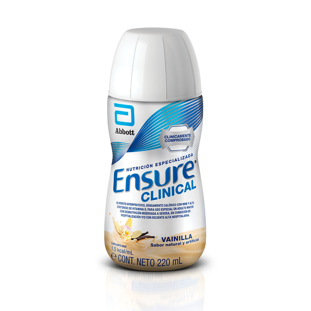 ENSURE CLINICAL LIQUIDO VAINILLA BOTELLA X 220 ML