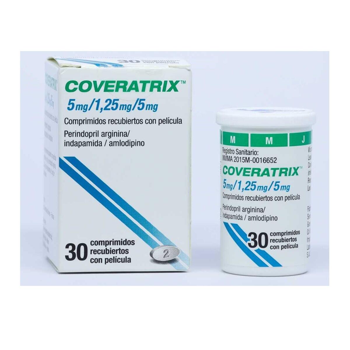 COVERATRIX 5/1.25/5 MG CAJA X 30 TAB