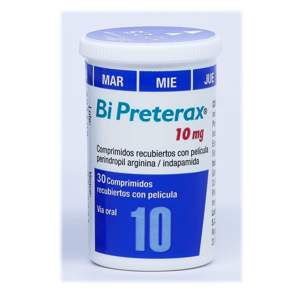 BIPRETERAX 10/2.5 MG CAJA X 30 TABL