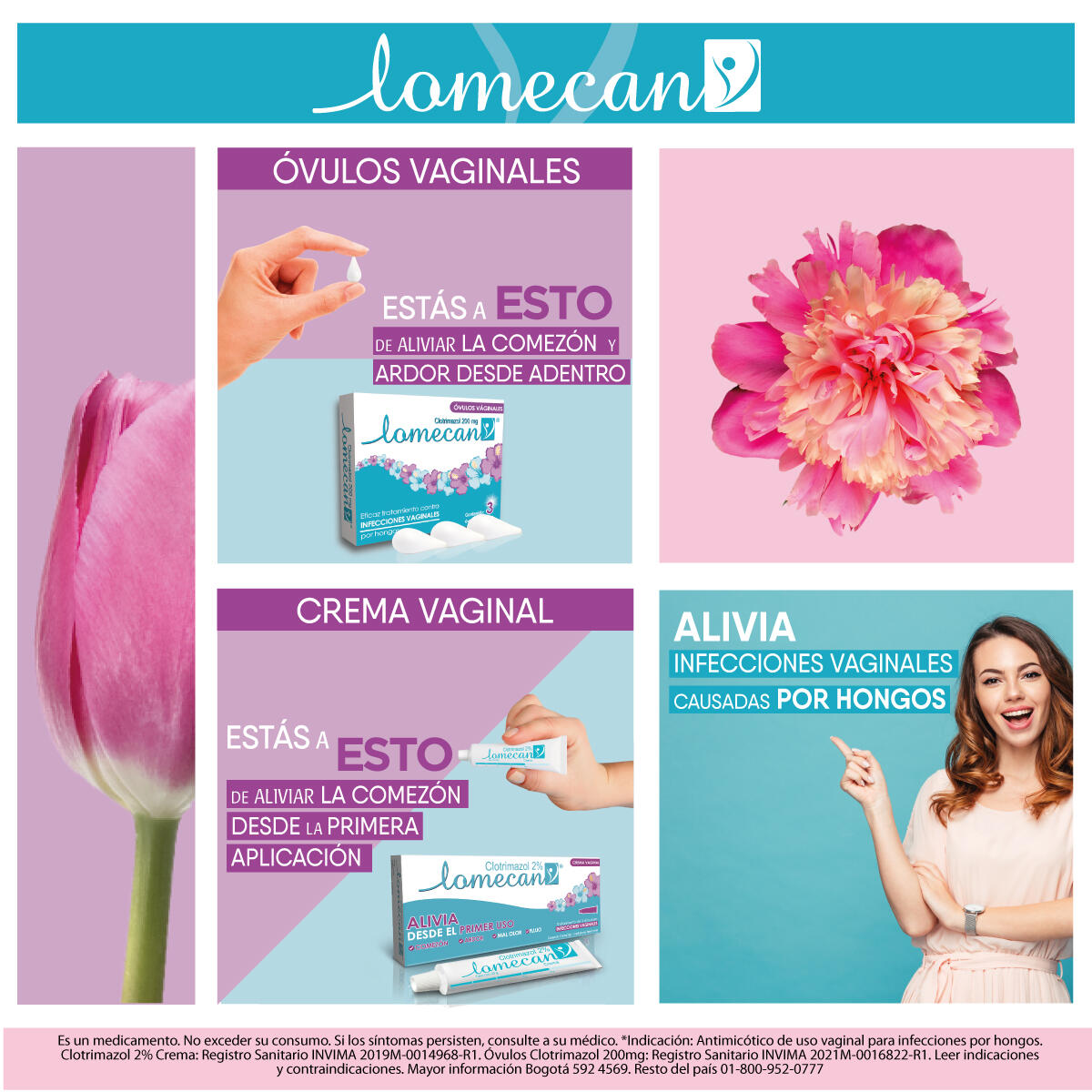 LOMECAN V 2% CREMA VAGINAL TUBO X 20 GR