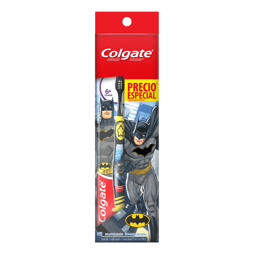 CEPILLO DENTAL COLGATE KIDS BARBIE/SPIDERMAN + CREMA DENTAL COLGATE ...
