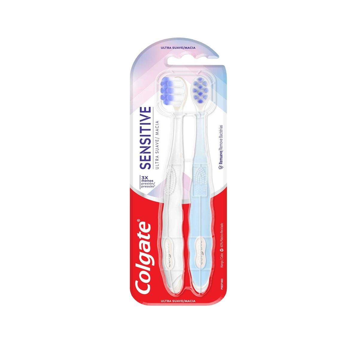 Cepillo Dental Colgate Sensitive Ultra Suave X 2 Und